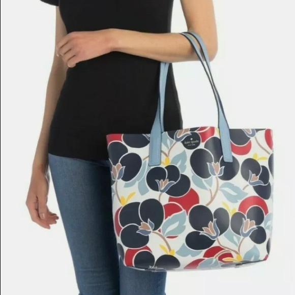 kate spade | Bags | Kate Spade Reversible Arch Place Mya Breezy Floral ...